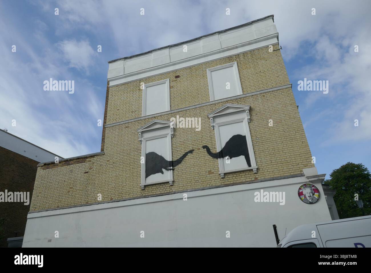 London, England 29th May 2025 Banksy Two Elephants art Mural at 10 ...