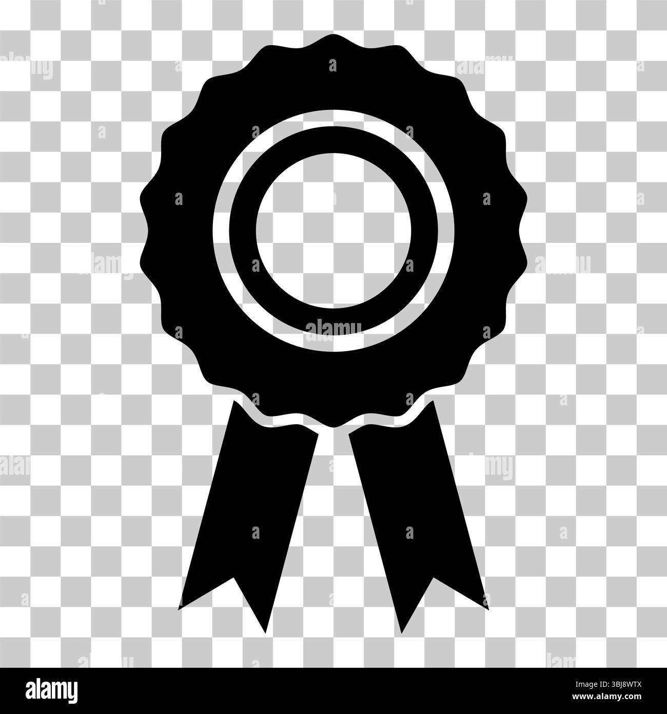 Certification seal award icon, ribbon web stamp symbol, label vector ...