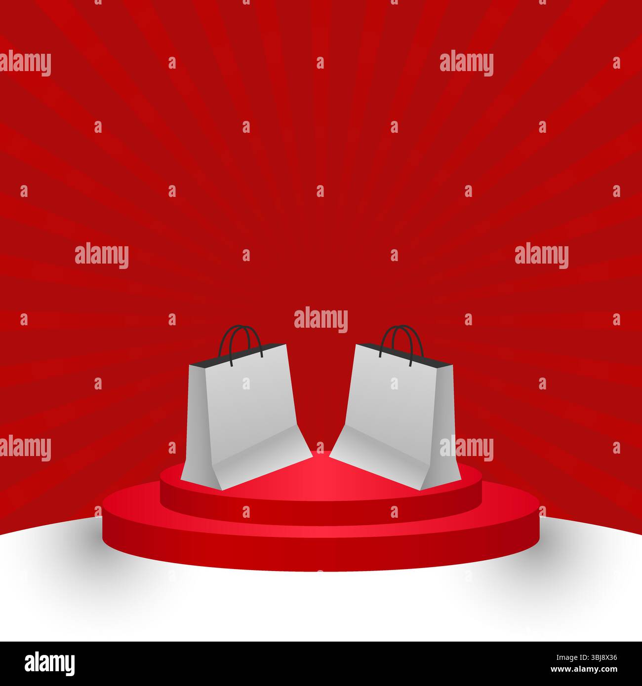 Red gradient podium Stock Vector Images - Alamy