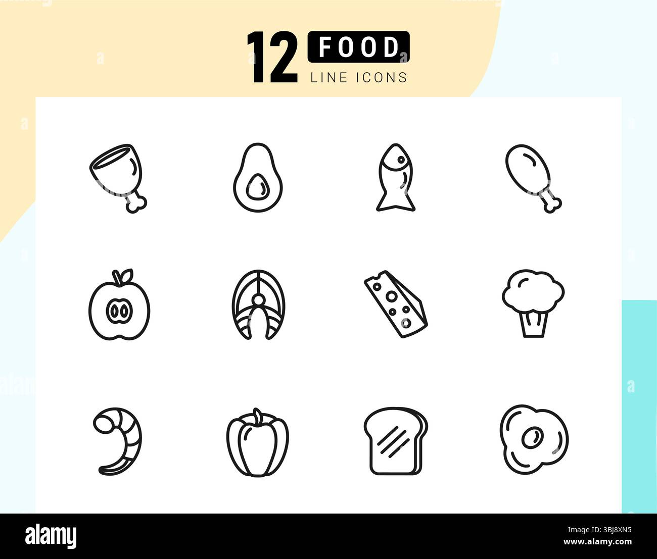 Meat steak app icon Stock Vector Images - Alamy