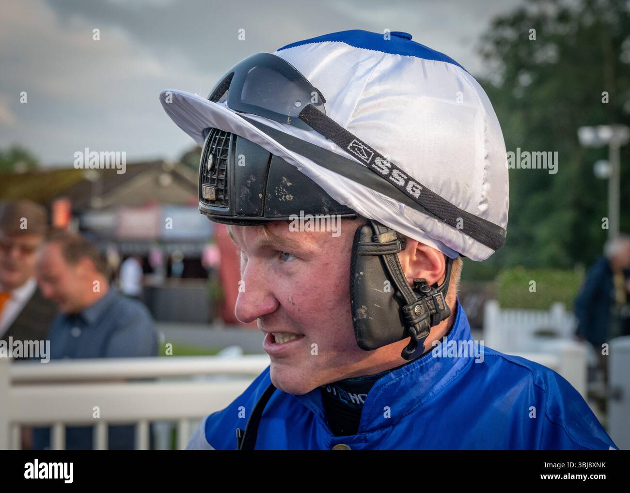 Horse racing jockey Joe Anderson Stock Photo - Alamy