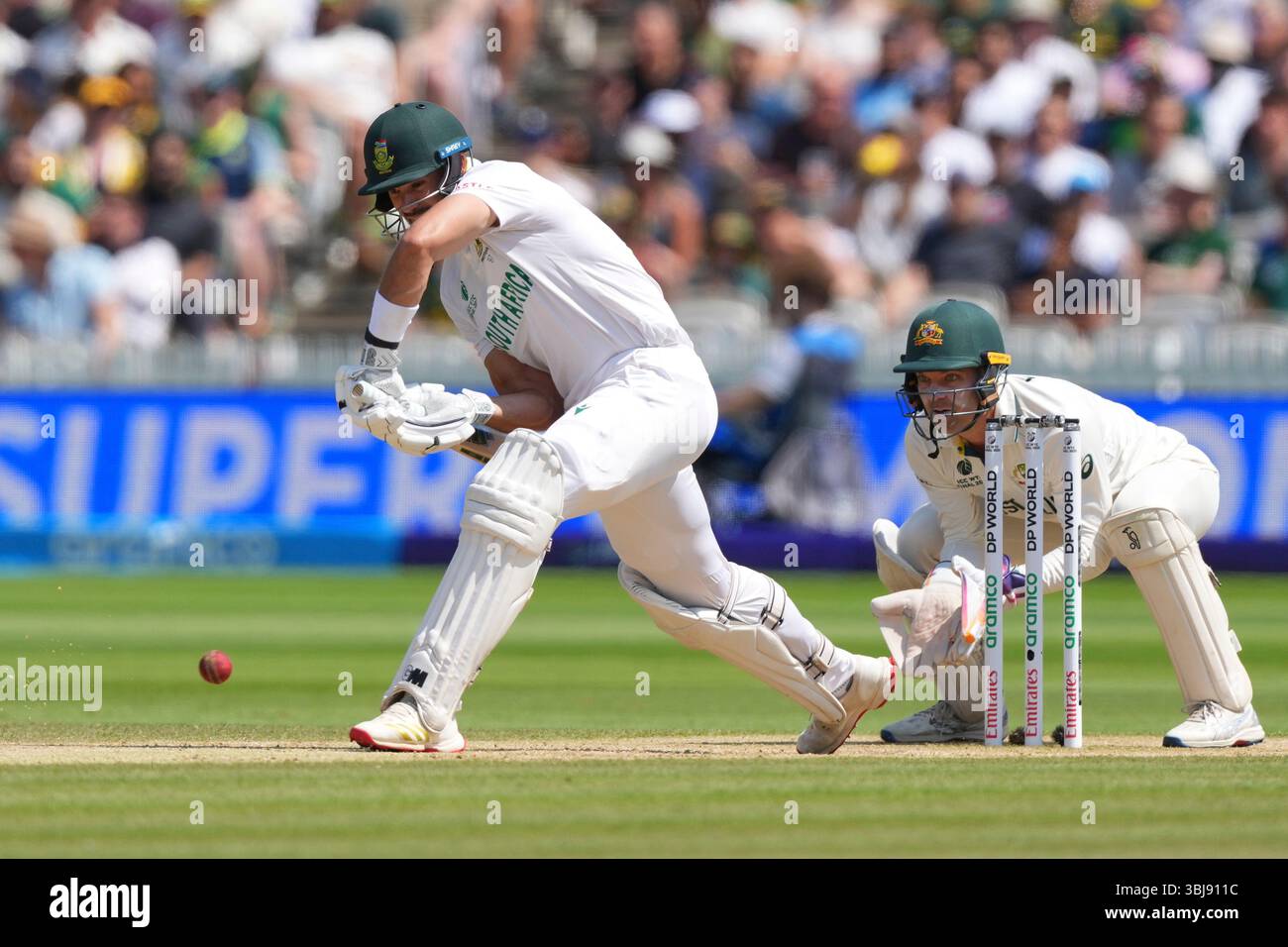 South Africa's Aiden Markram bats on day four of the World Test ...