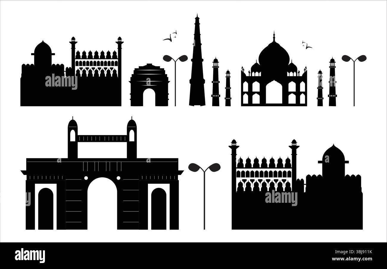 India patriotic design Black and White Stock Photos & Images - Alamy