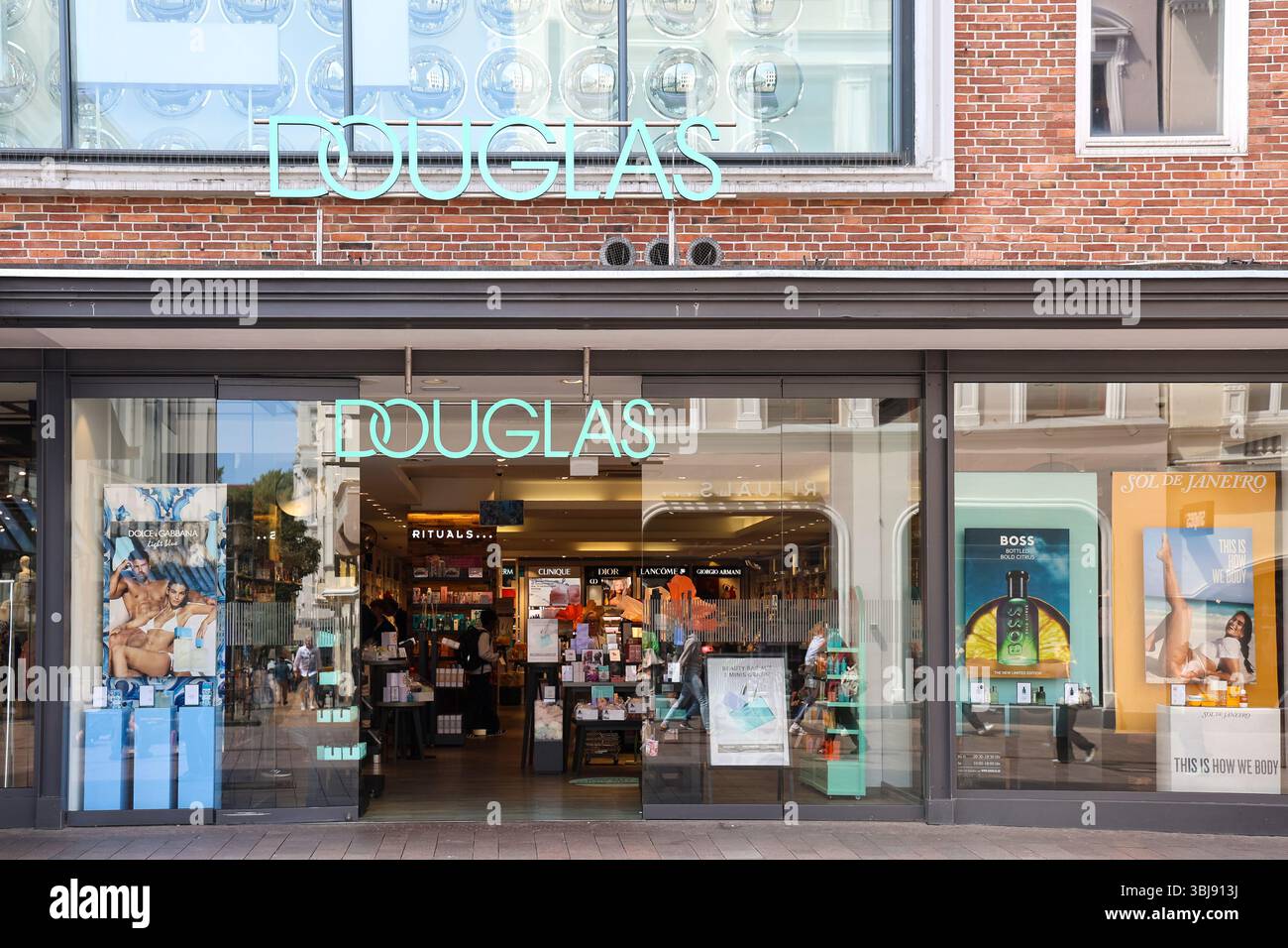 Flensburg, Germany - 13. June 2025: Storefront of Douglas perfumery in ...