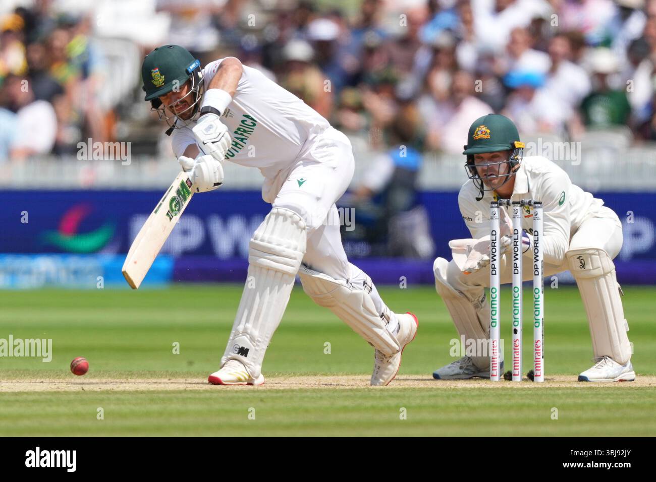 South Africa's Aiden Markram bats on day four of the World Test ...