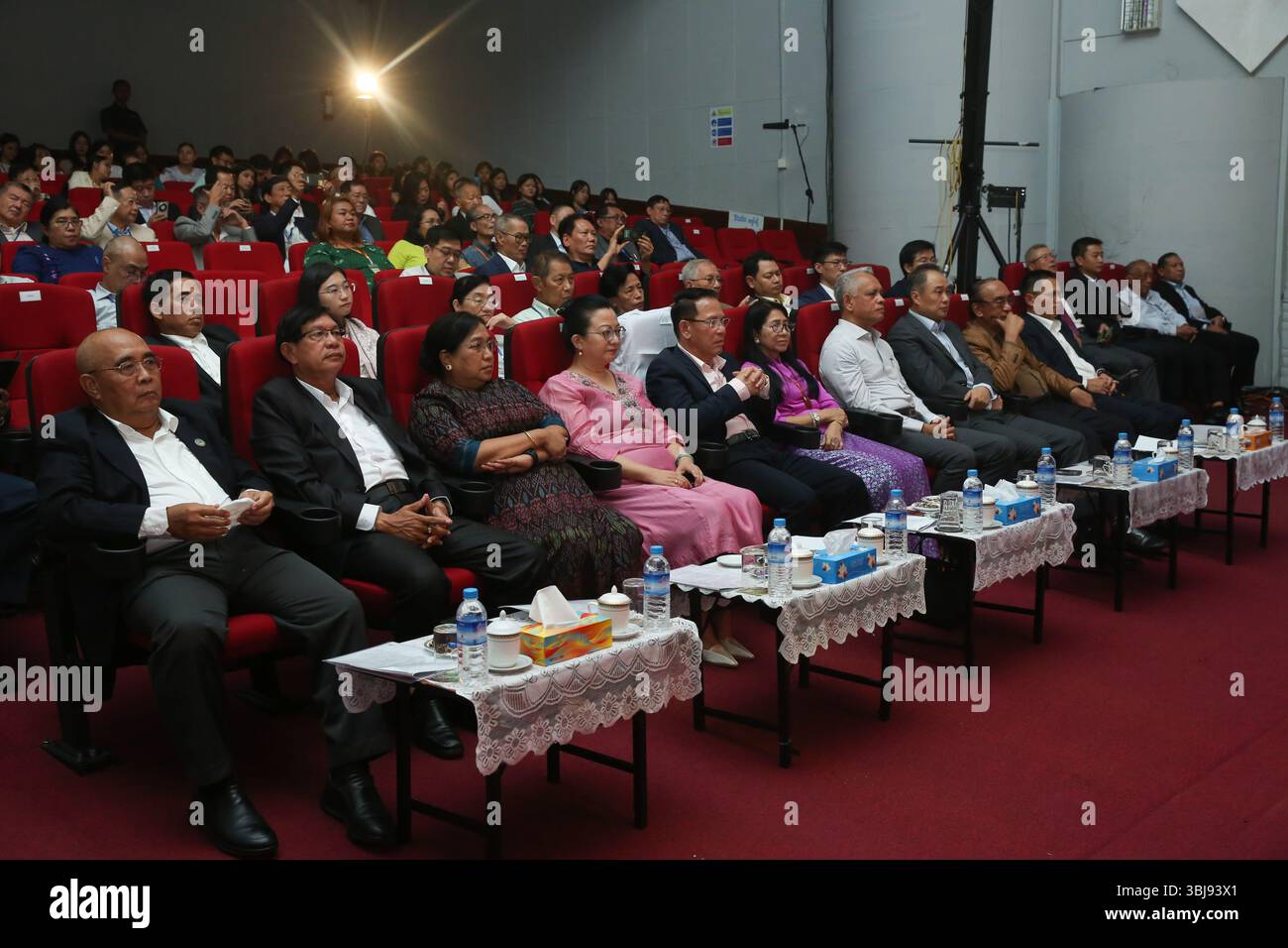 Yangon, Myanmar. 13th June, 2025. Audiences attend a musical ...