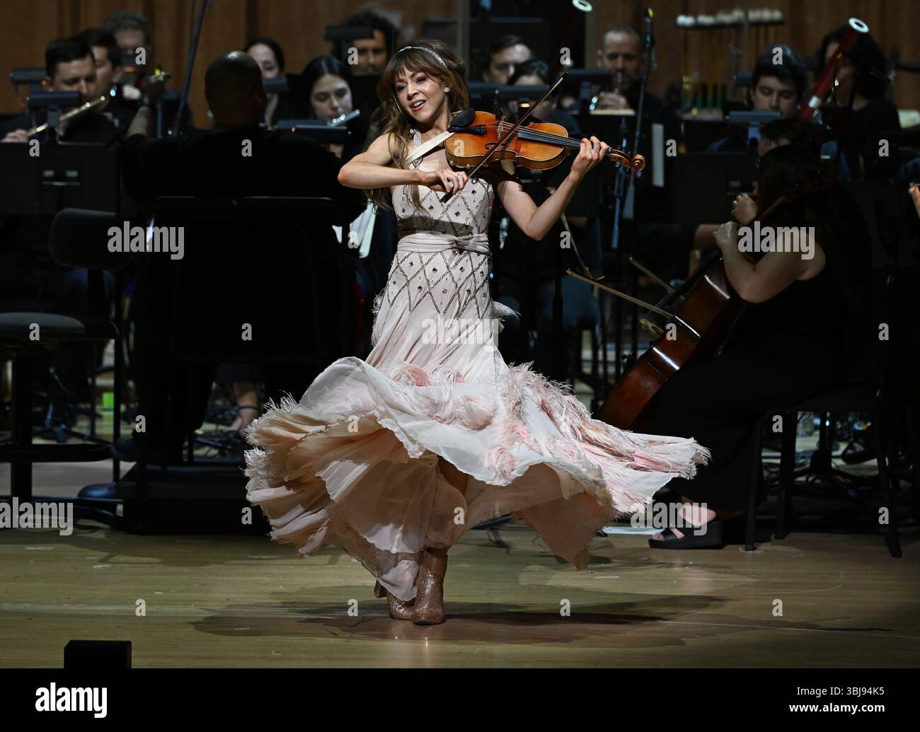 Miami, FL, USA. 13th June, 2025. Lindsey Stirling performs during A ...