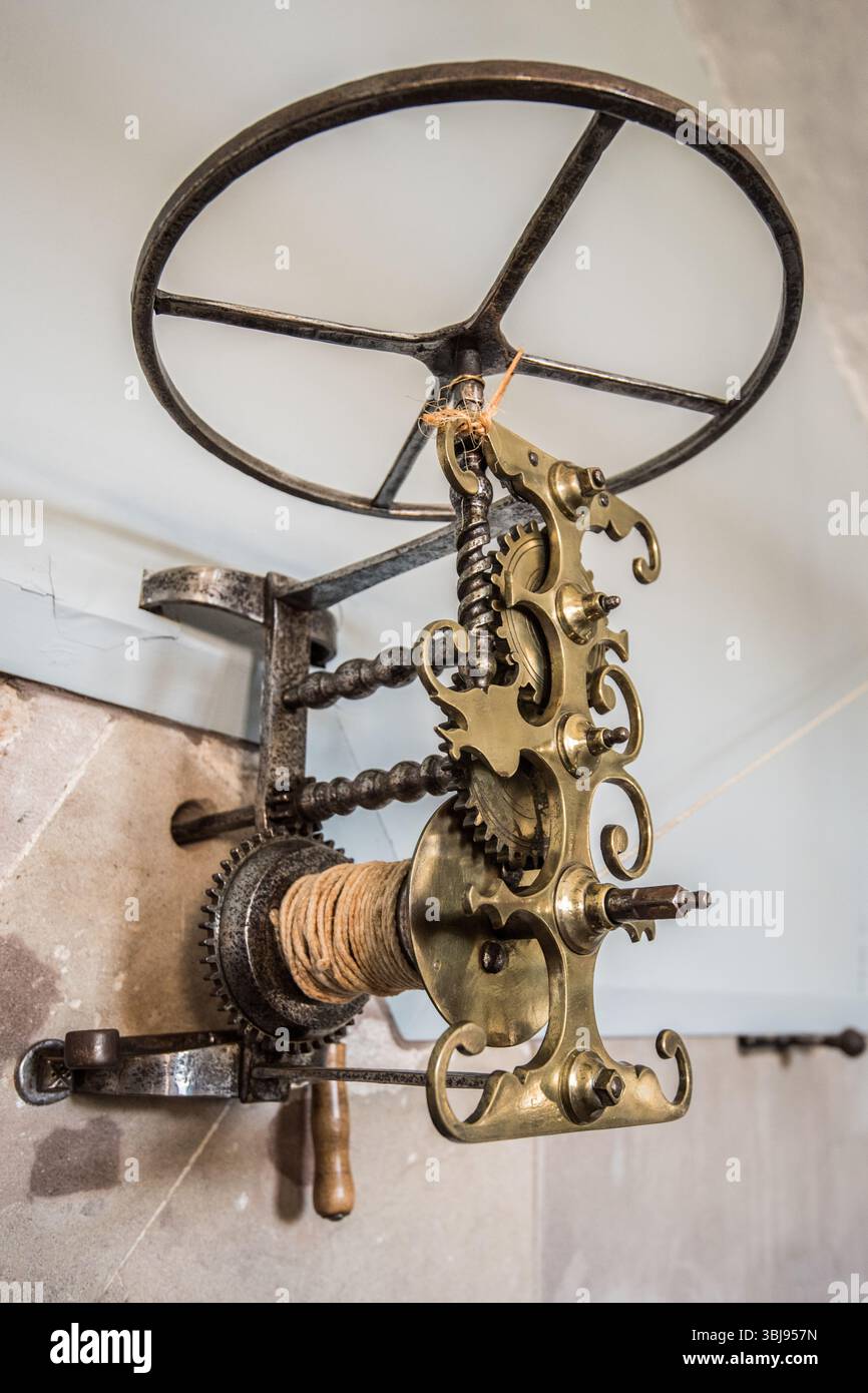 Clockwork spit roast device hi-res stock photography and images - Alamy