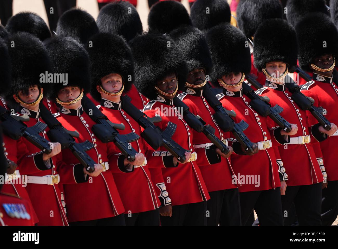 Scots Guards during Trooping the Colour ceremony at Horse Guards Parade ...