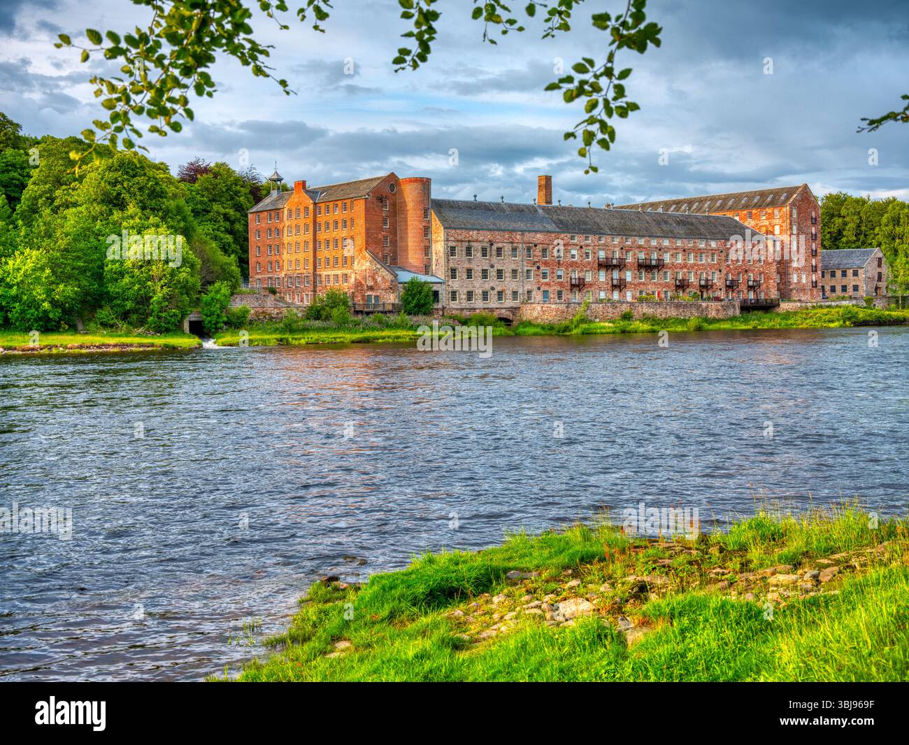 A view of Stanley Mills and the River Tay, Perthshire, Scotland Stock ...