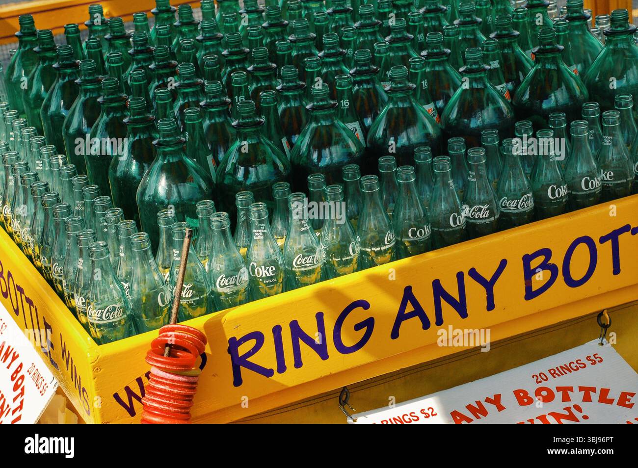 Carnival ring toss game Stock Photo - Alamy