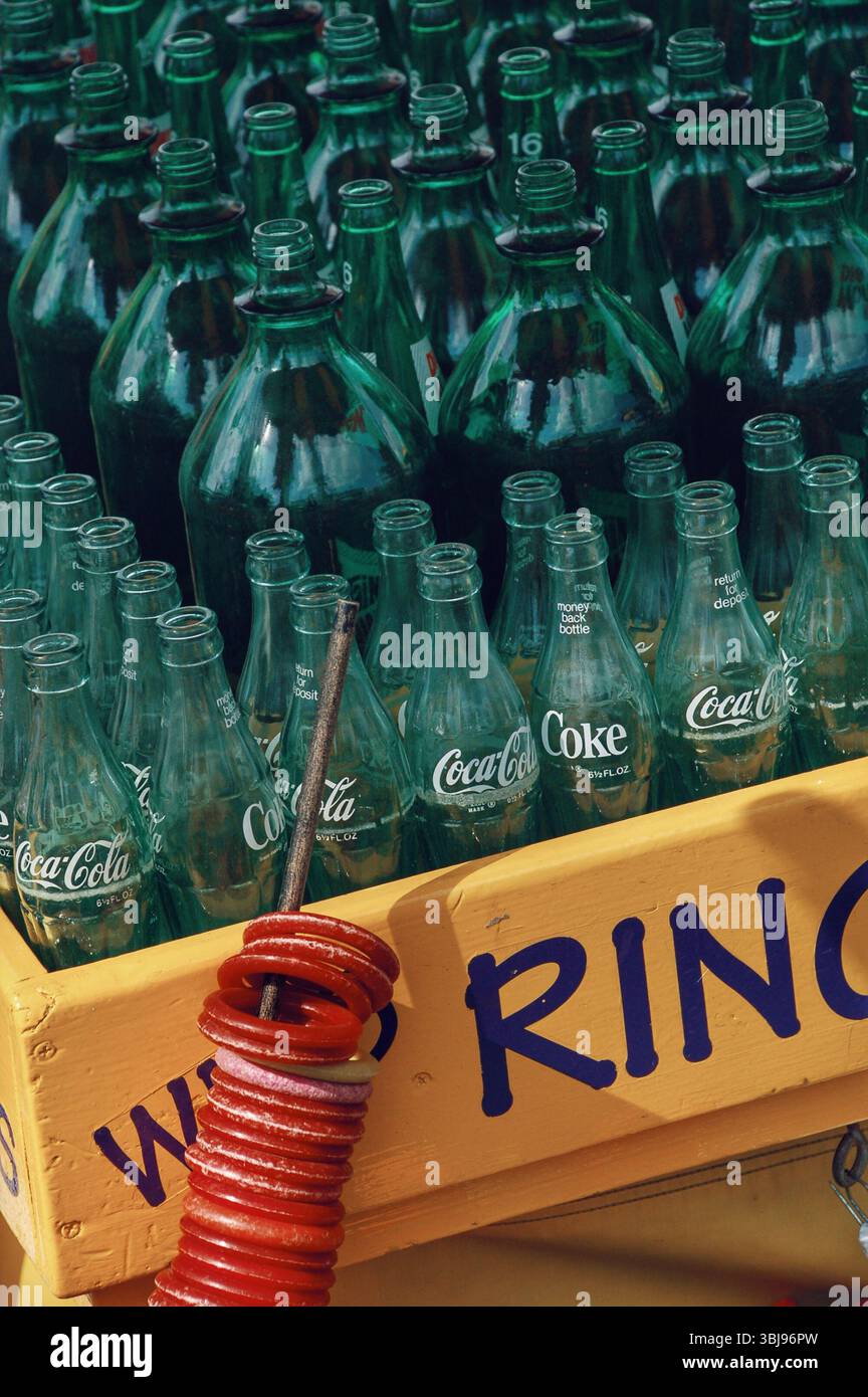 Carnival ring toss game Stock Photo - Alamy