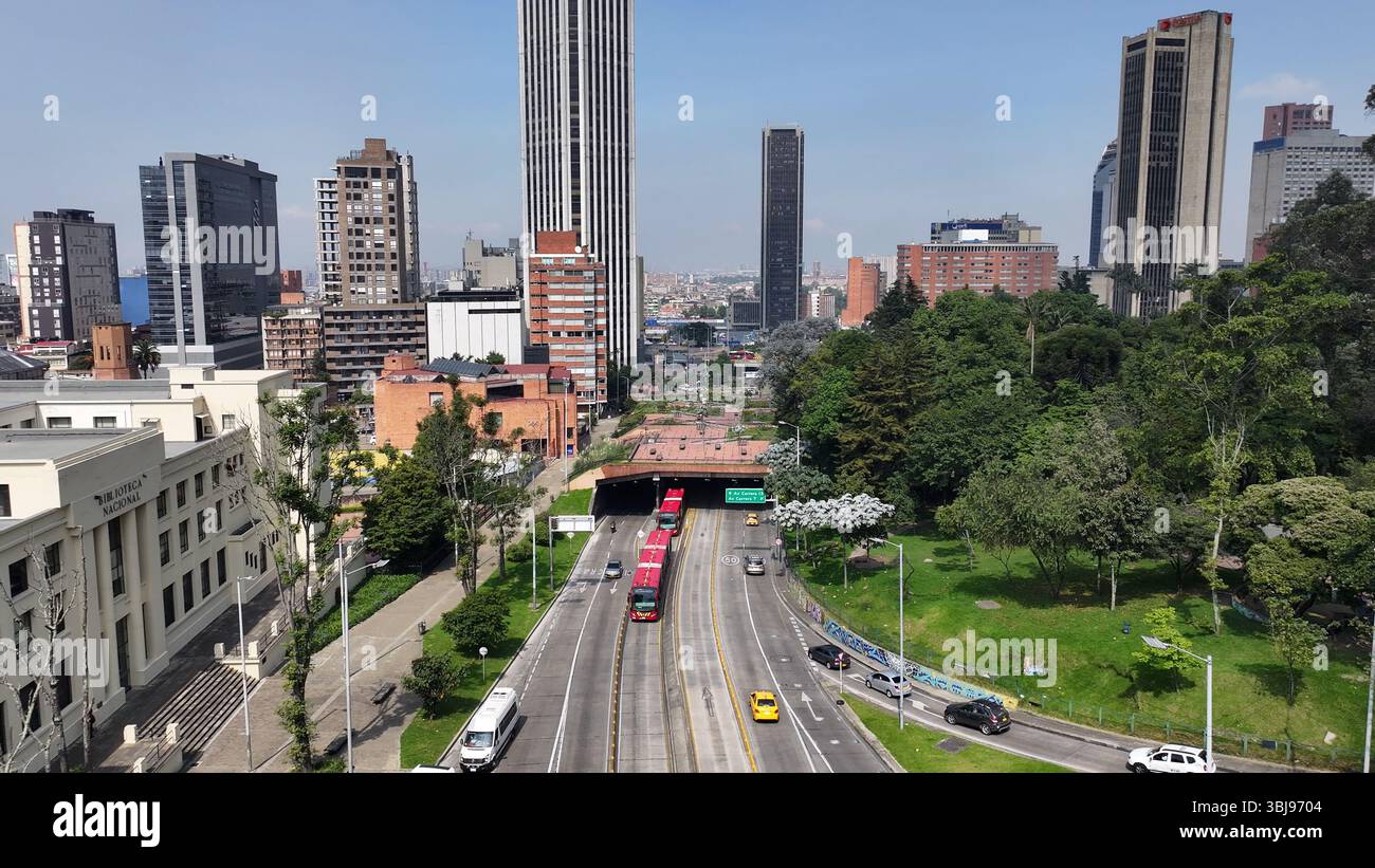 Bogota Skyline in Cundinamarca Colombia. Travel Destination. Tourism ...