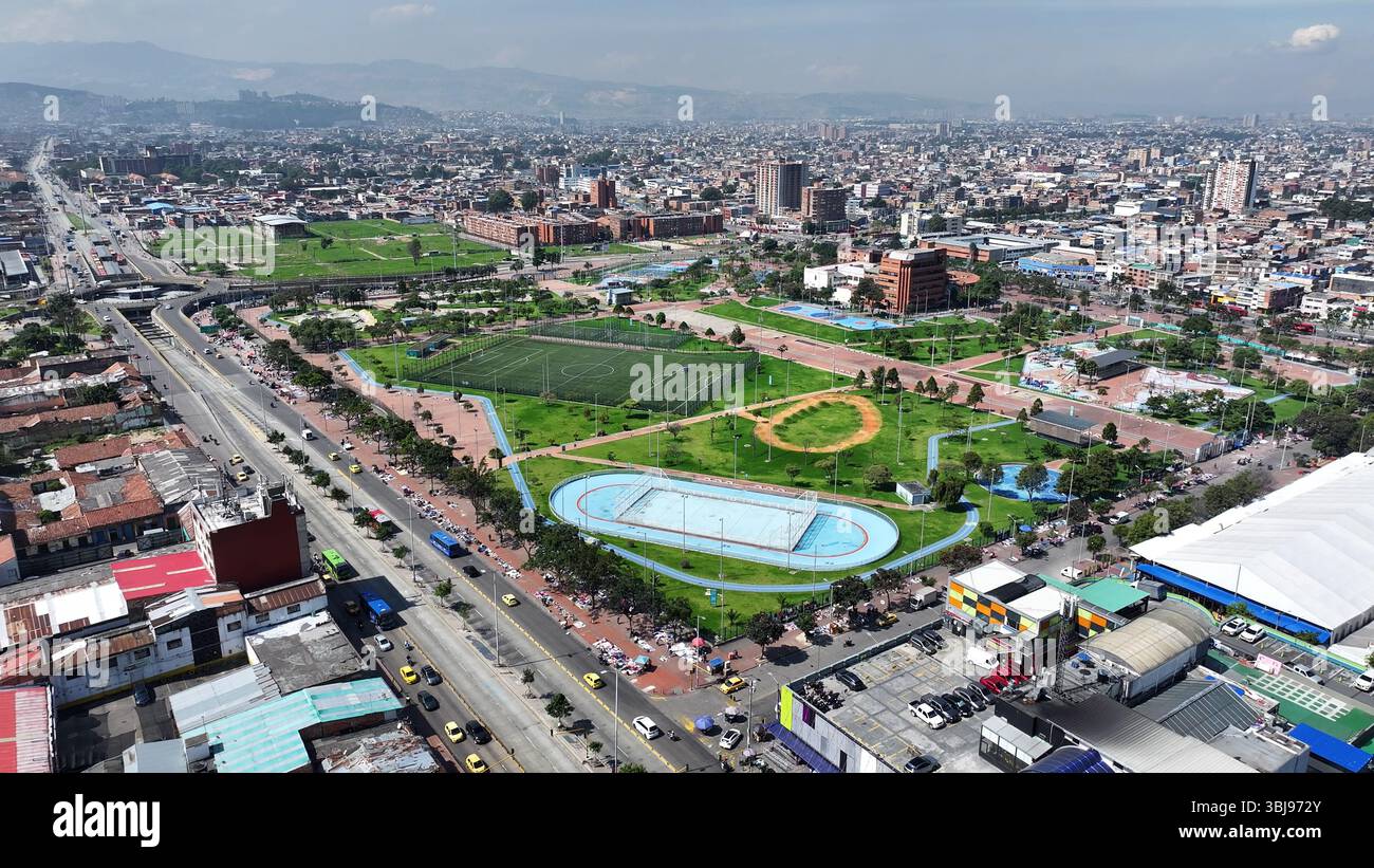 Bogota Skyline in Cundinamarca Colombia. Travel Destination. Tourism ...