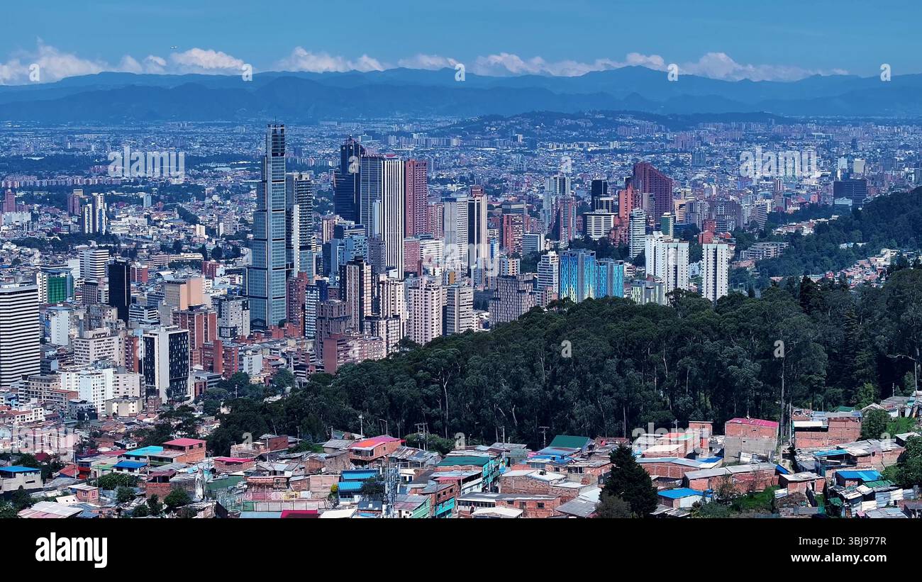 Bogota Skyline in Cundinamarca Colombia. Travel Destination. Tourism ...