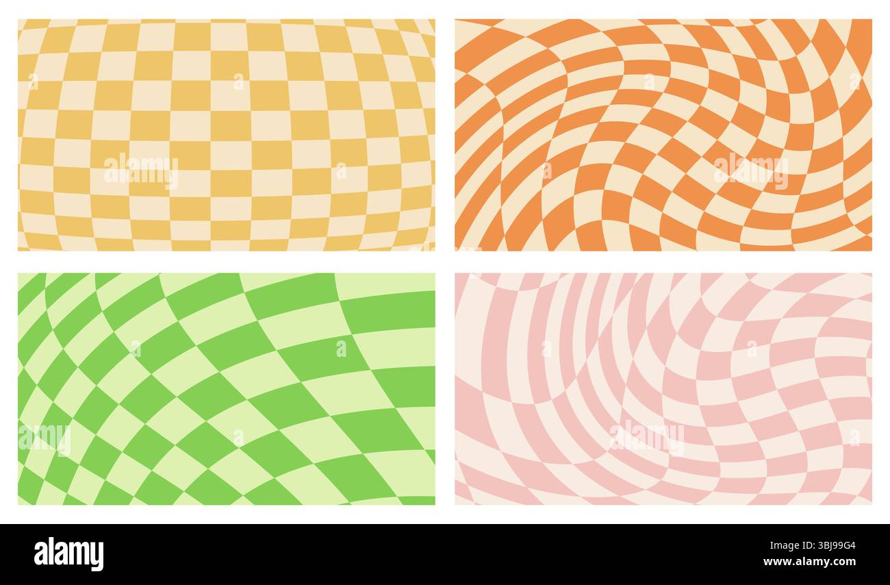 Retro distorted checkerboard background Cut Out Stock Images & Pictures ...