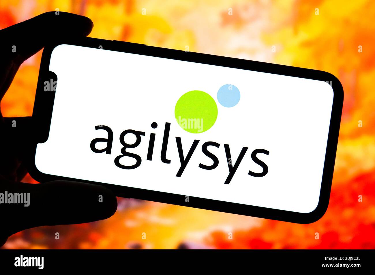 In this photo illustration, an Agilysys logo is seen displayed on the ...