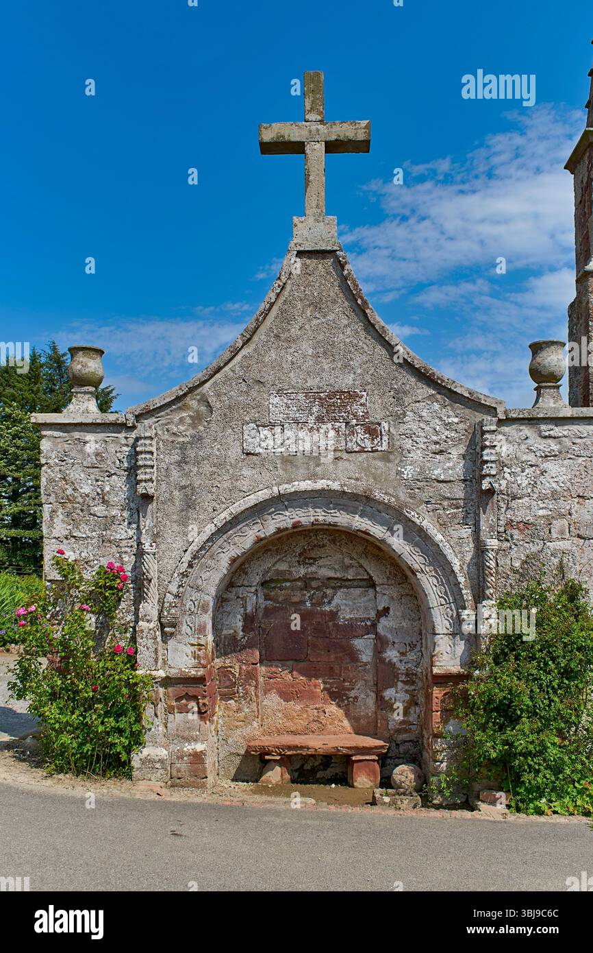 Delgatie Castle Turriff Aberdeenshire Scotland a memorial building with ...