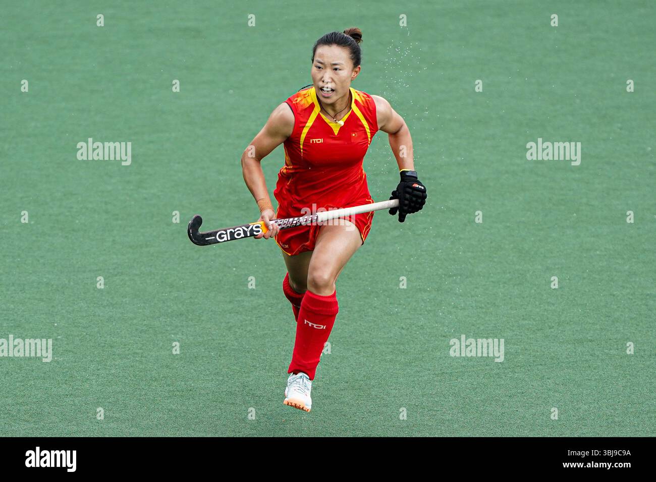 AMSTERDAM, NETHERLANDS - JUNE 14: Ning Ma of China running during the ...