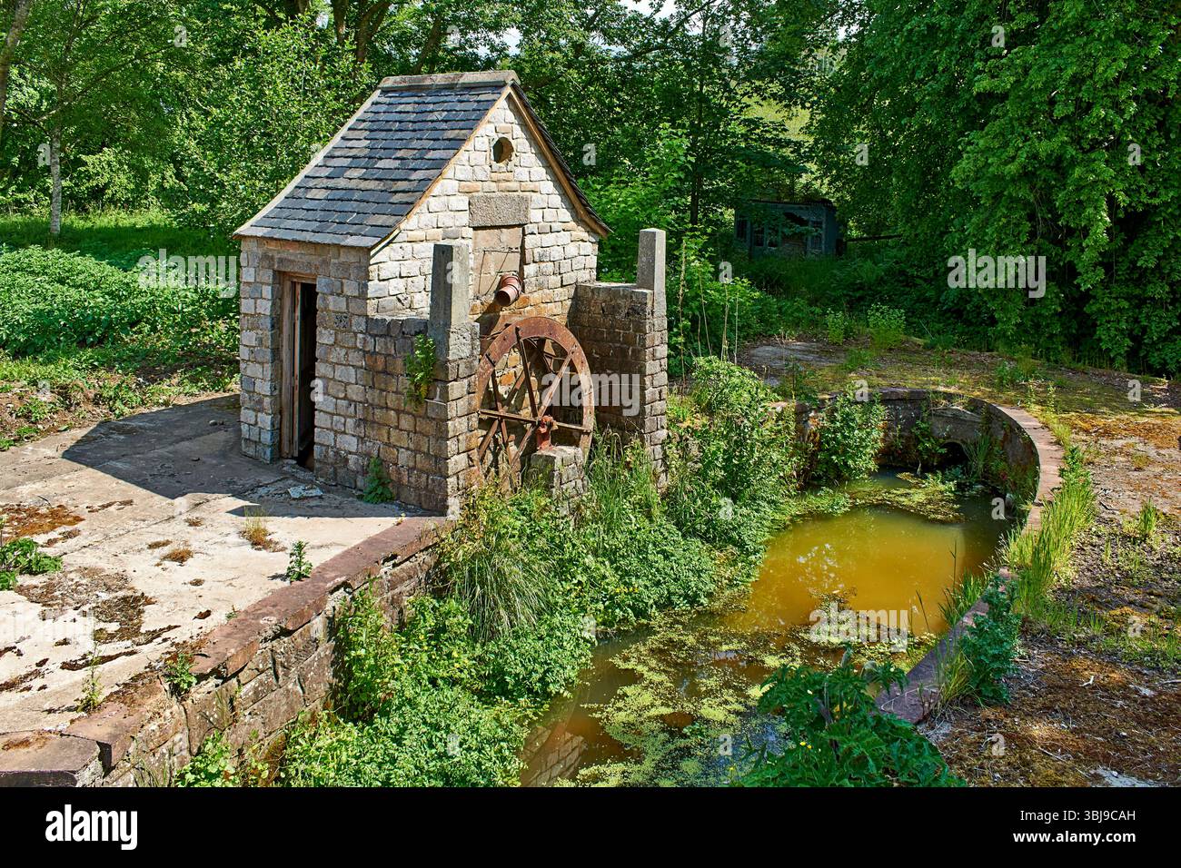 Delgatie Castle Turriff Aberdeenshire Scotland a water feature stone ...