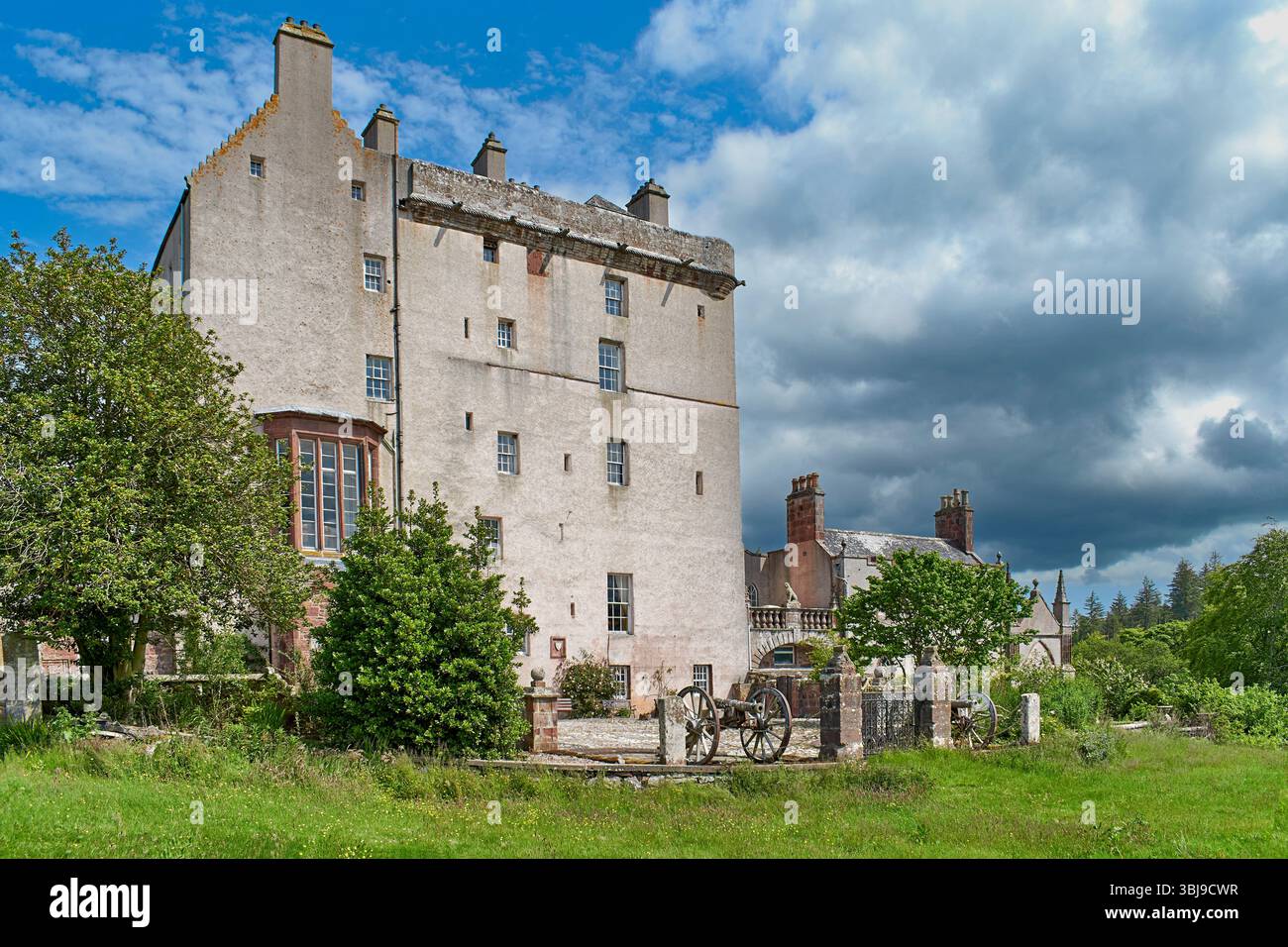 Delgatie Castle Turriff Aberdeenshire Scotland the building with ...