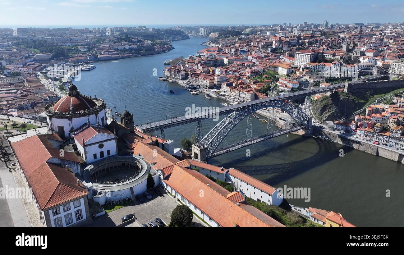 Porto Skyline in Portugal. Beautiful Europe Landscape. Tourism landmark ...