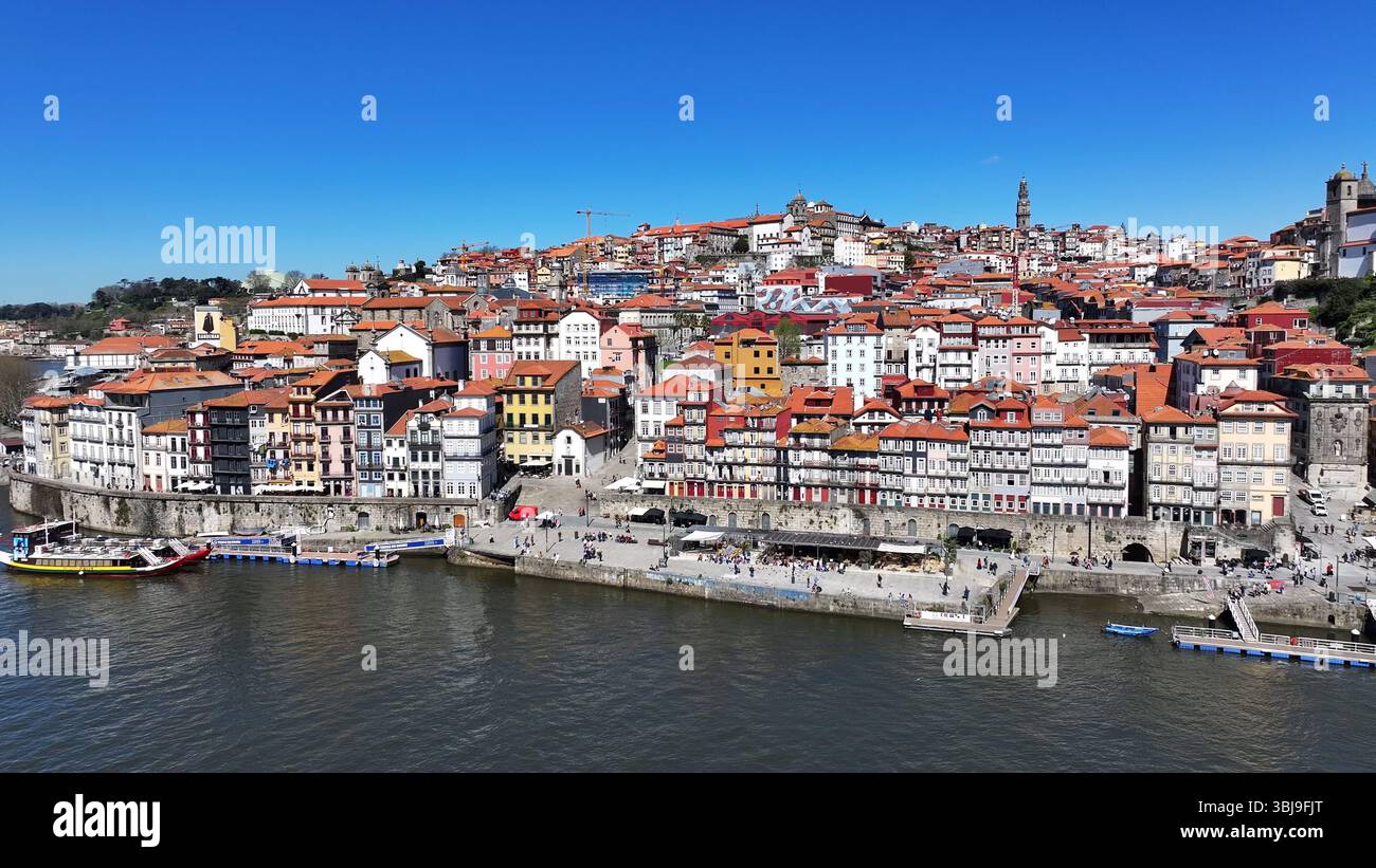 Porto Skyline in Portugal. Beautiful Europe Landscape. Tourism landmark ...