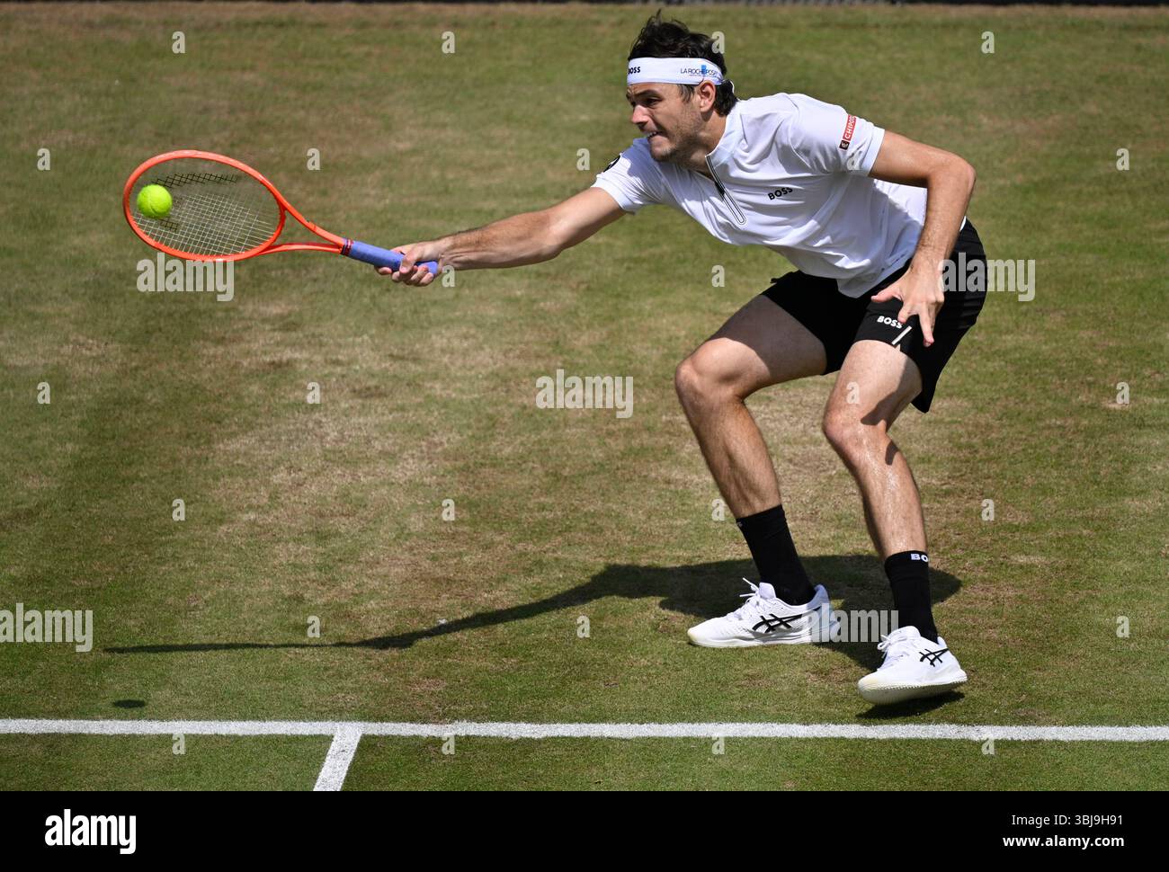 Taylor Fritz (USA) Aktion Tennis Herren BOSS Open ATP 250 Stuttgart ...