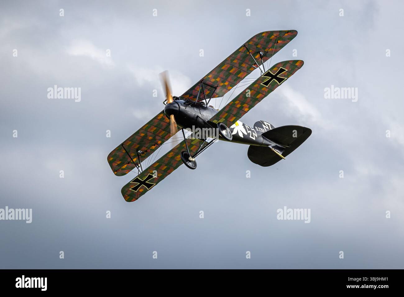 Albatros DVa, airborne at the Military Air Show held at Shuttleworth on ...
