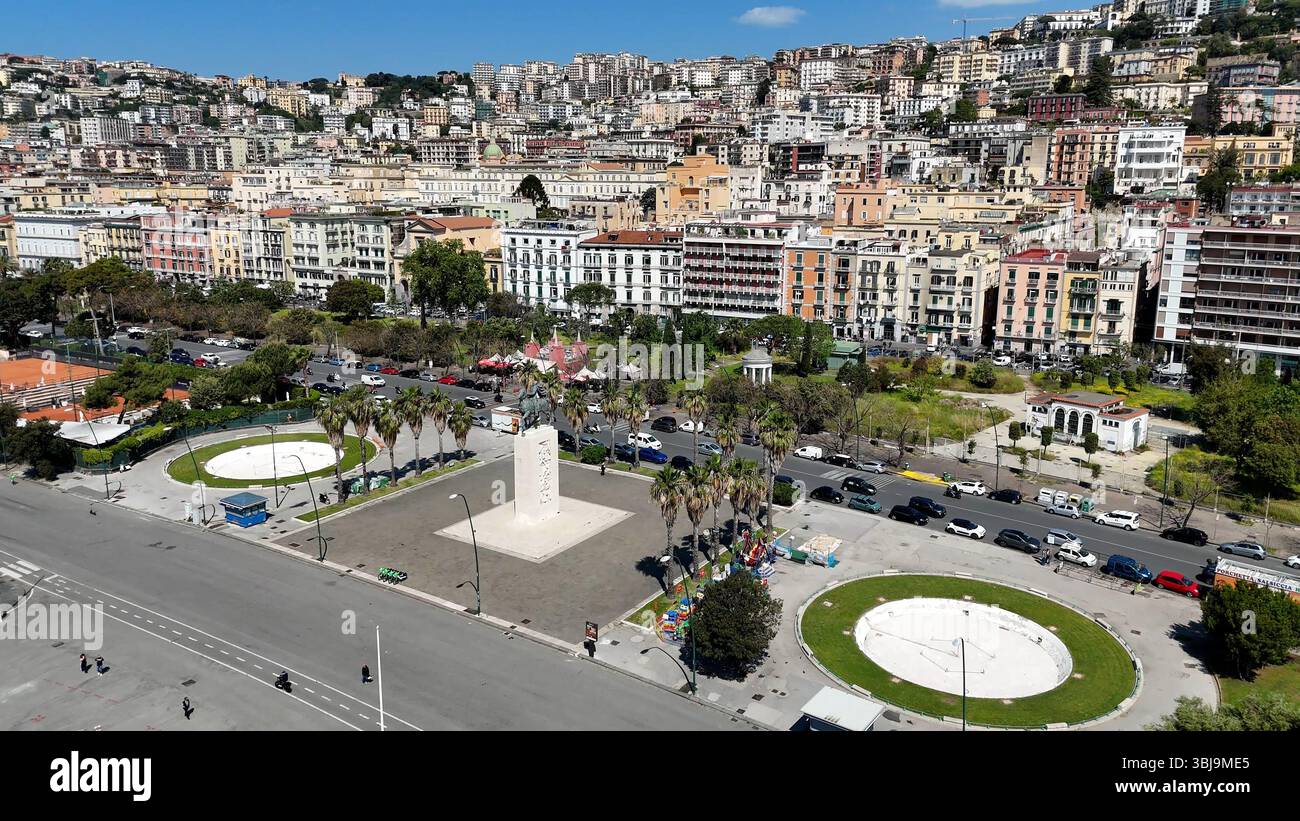 Stunning Naples landscape in Italy. Beautiful Skyline. Tourism Travel ...