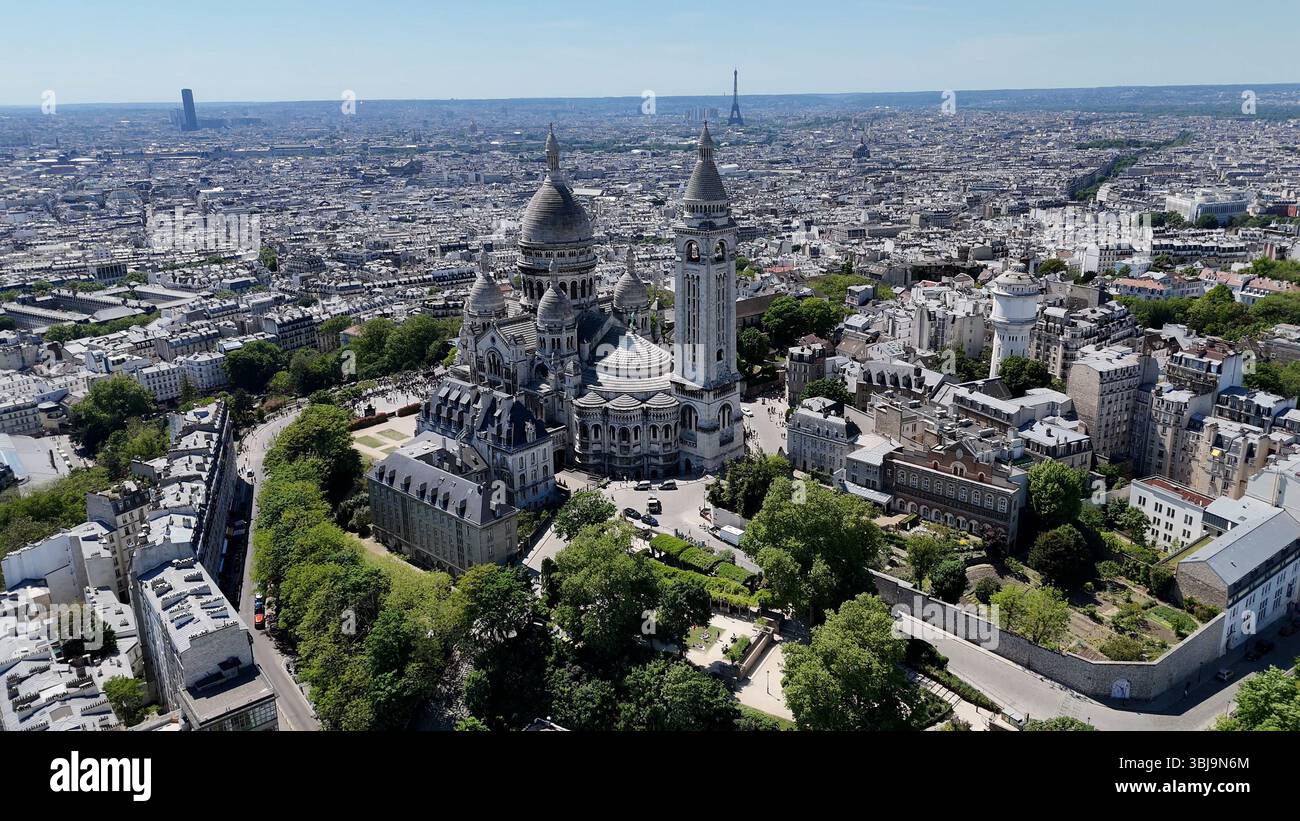 Amazing Paris landscape in France. Beautiful Skyline. Tourism Travel ...