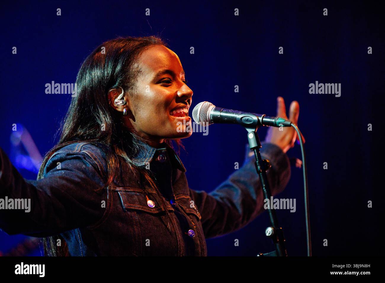 Fredrikstad, Norway. 10th, May 2025. The Norwegian singer ELIA performs ...