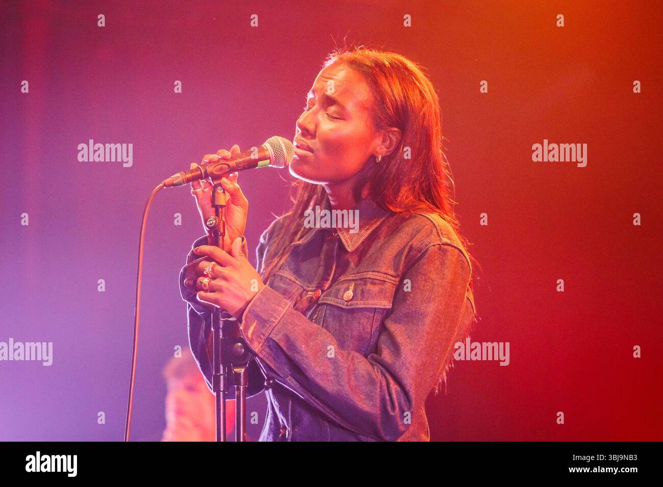 Fredrikstad, Norway. 10th, May 2025. The Norwegian singer ELIA performs ...