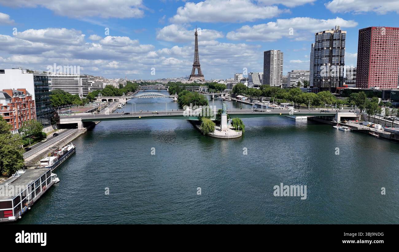 Amazing Paris landscape in France. Beautiful Skyline. Tourism Travel ...