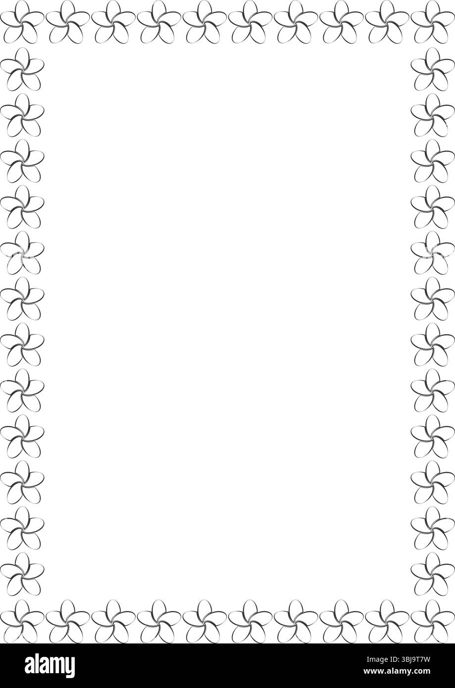 Baby shower frame. Doodle frame with colorful flower template. Cute ...