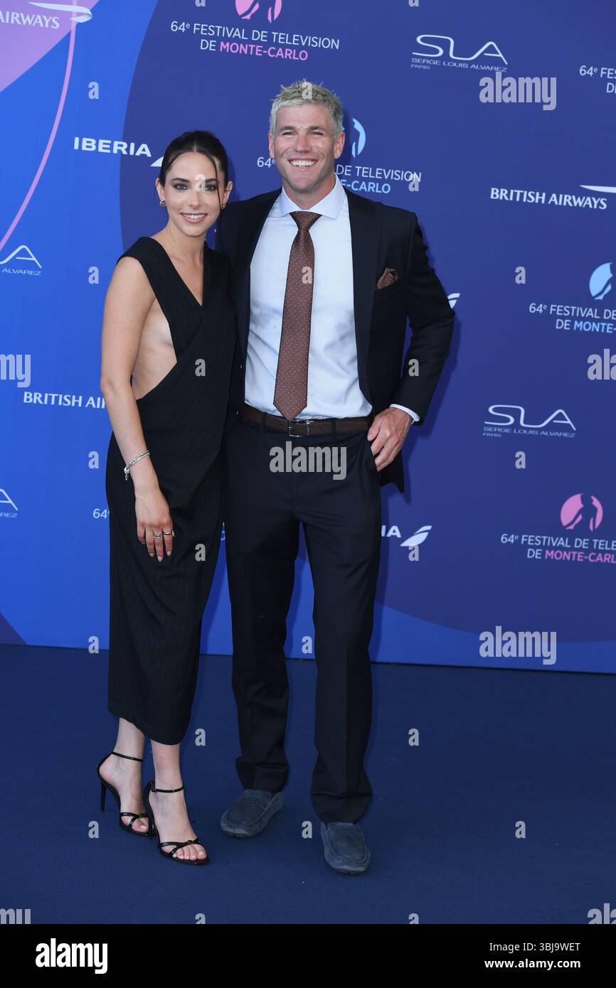 Monte Carlo, France. 13th June, 2025. Mariel Molino and Austin Stowell ...