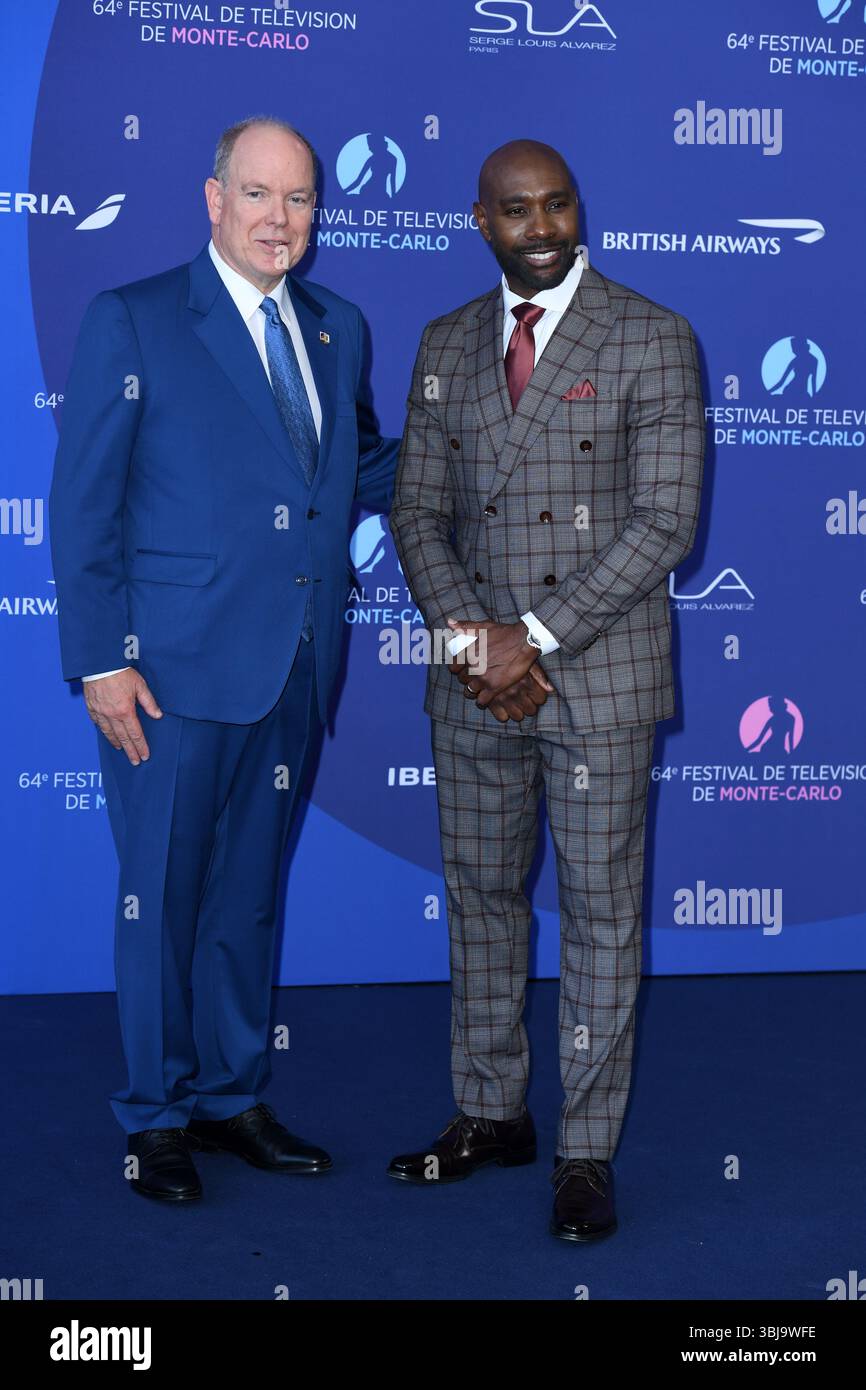 Monte Carlo, France. 13th June, 2025. Morris Chestnut and Prince Albert ...