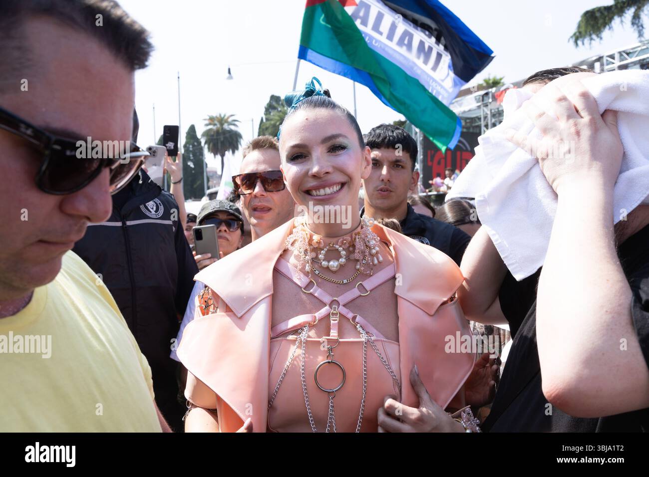 Singer Rose Villain during Roma Pride 2025 Stock Photo - Alamy