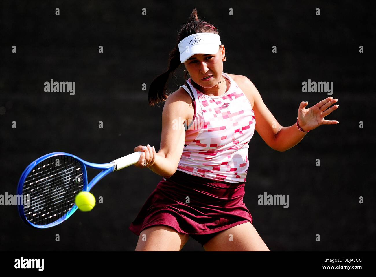 Kamilla Rakhimova in action against Amarni Banks during qualifying for ...