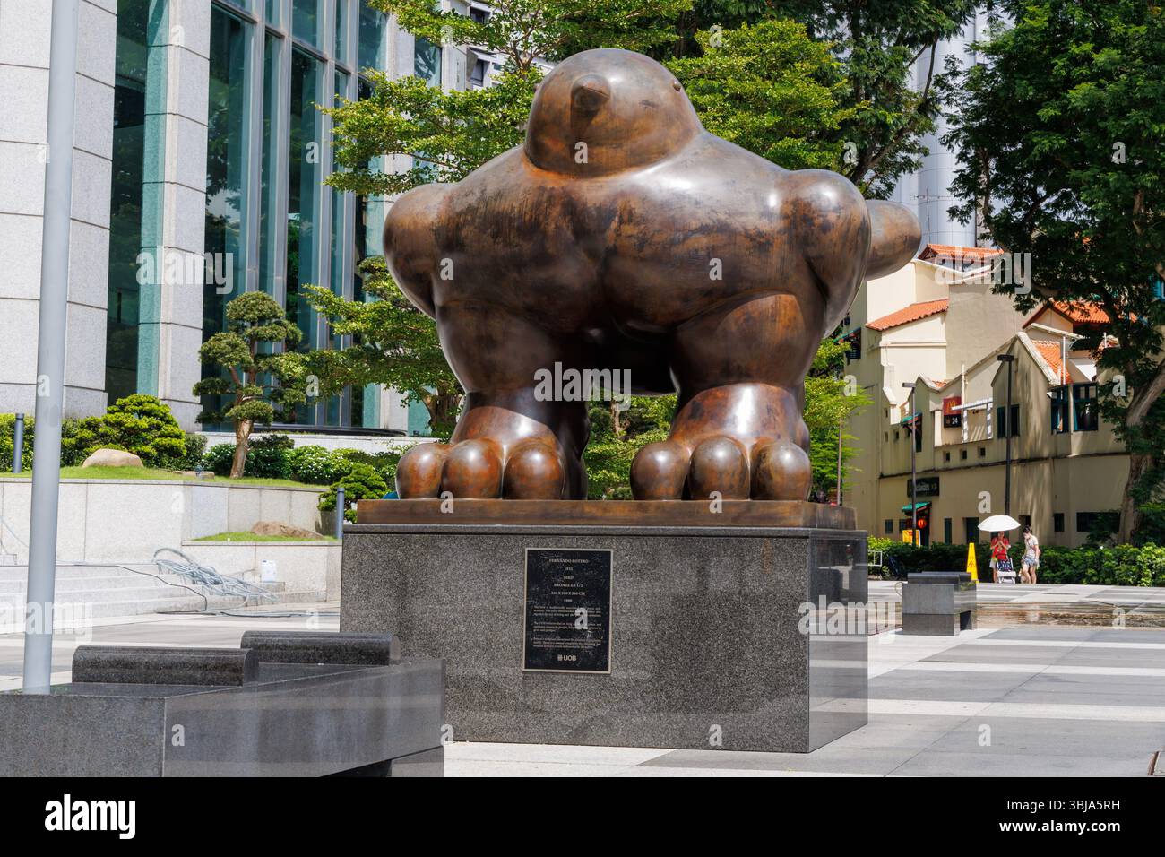 Bird by Colombian artist Fernando Botero, a bronze sculpture on the ...