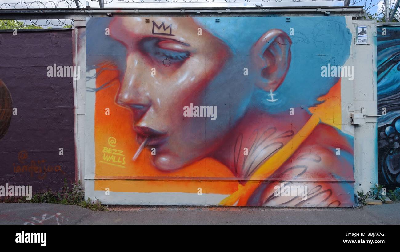 Stockholm, Sweden, June 3, 2025. Spring beast. Graffiti exhibition on ...