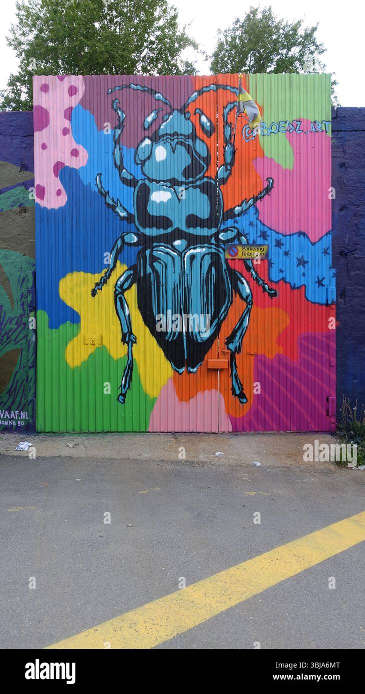 Stockholm, Sweden, June 3, 2025. Spring beast. Graffiti exhibition on ...