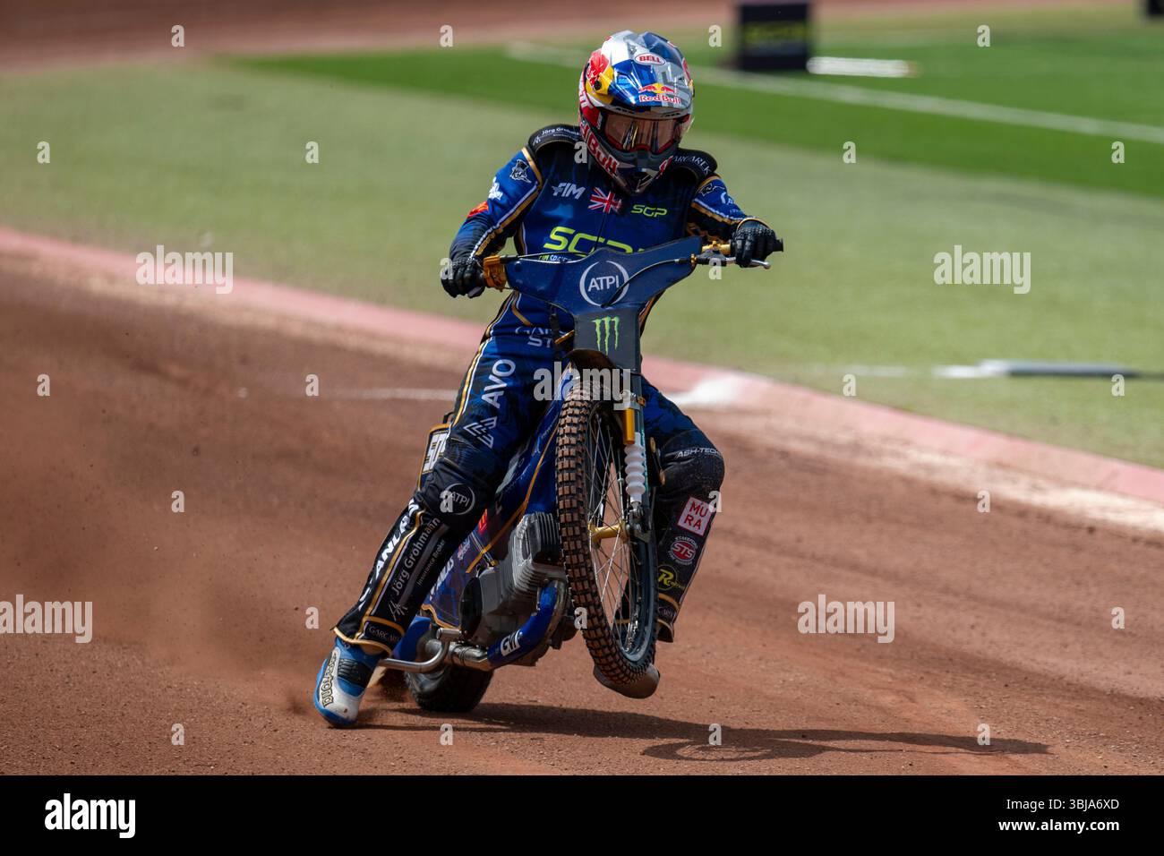 Robert Lambert of Great Britain during the 2025 ATPI FIM Speedway Grand ...
