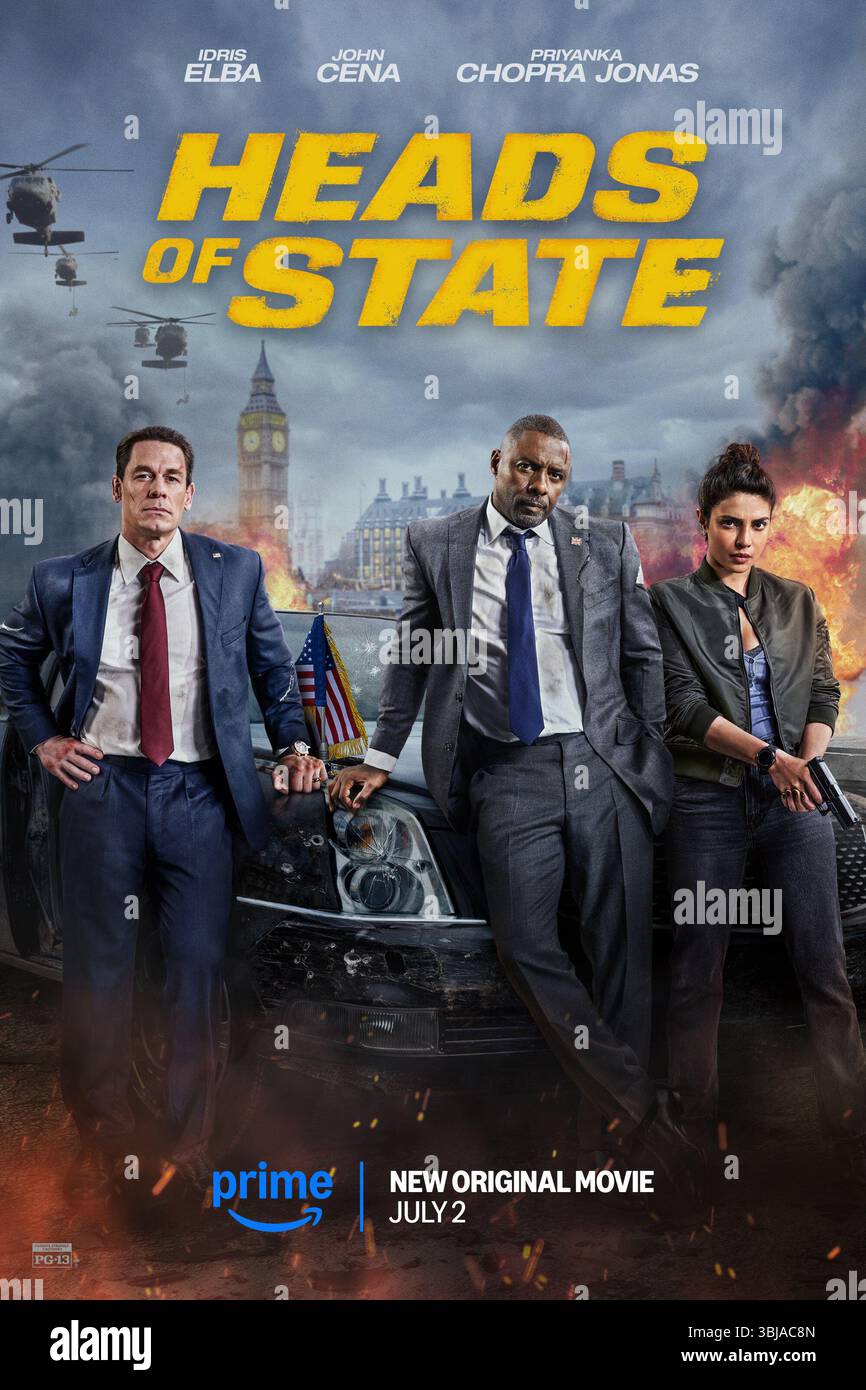 Heads of State movie poster John Cena, Idris Elba & Priyanka Chopra ...