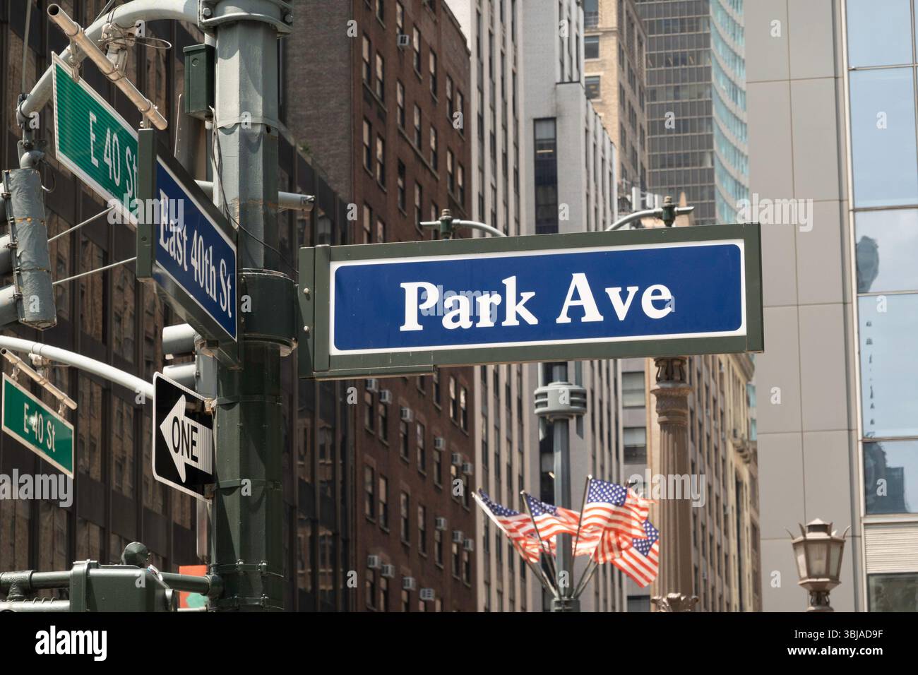 Park Avenue street sign at East 40th Street, New York City, USA 2025 ...