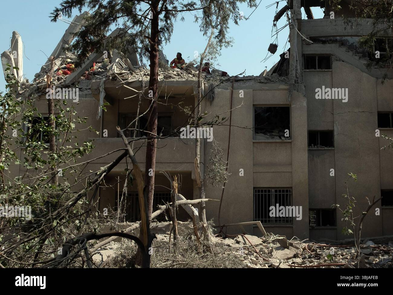 Tehran, Iran. 12th June, 2025. Damage from Israeli airstrikes is seen ...