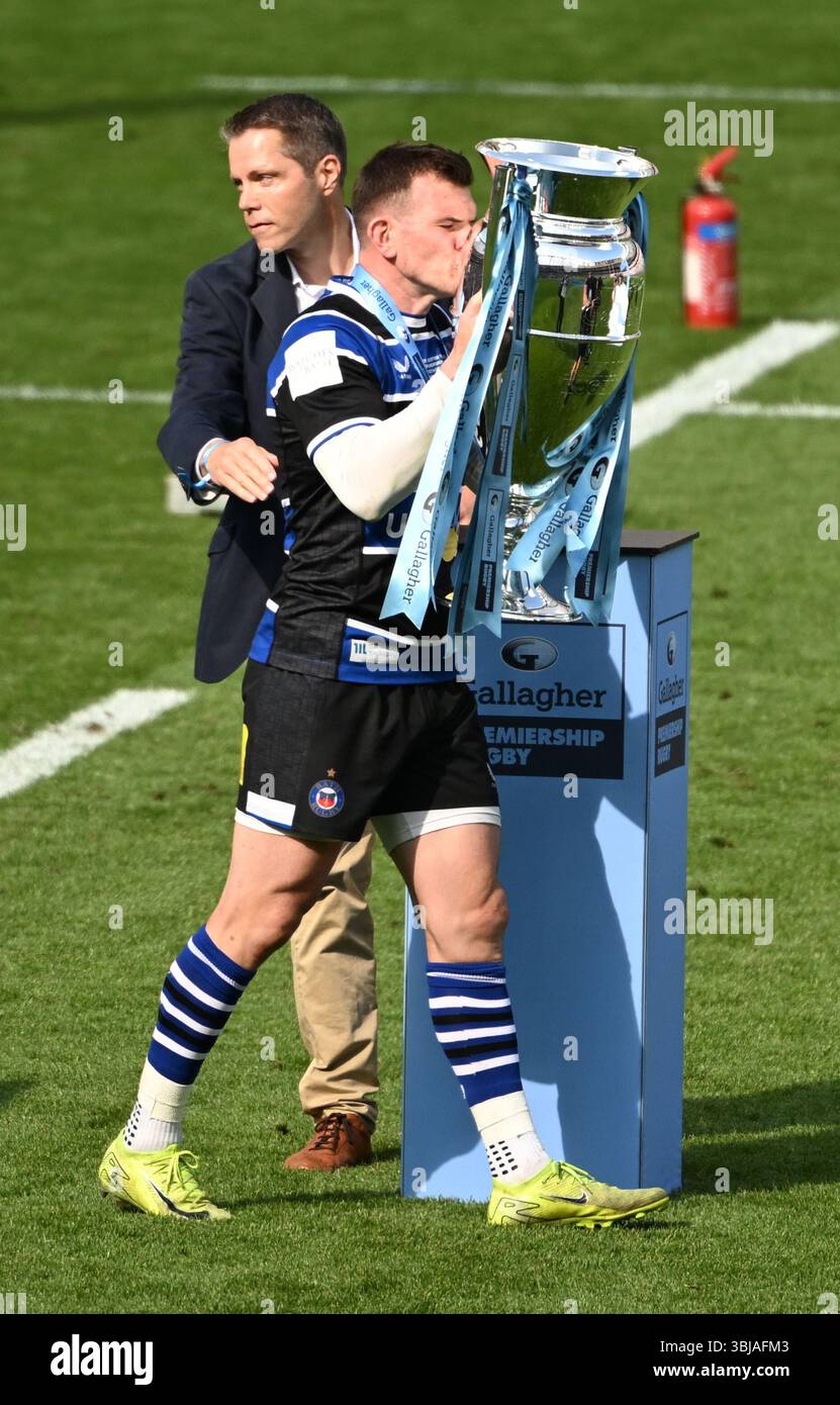 Allianz Stadium, London, UK. 14th June, 2025. Gallagher Premiership ...