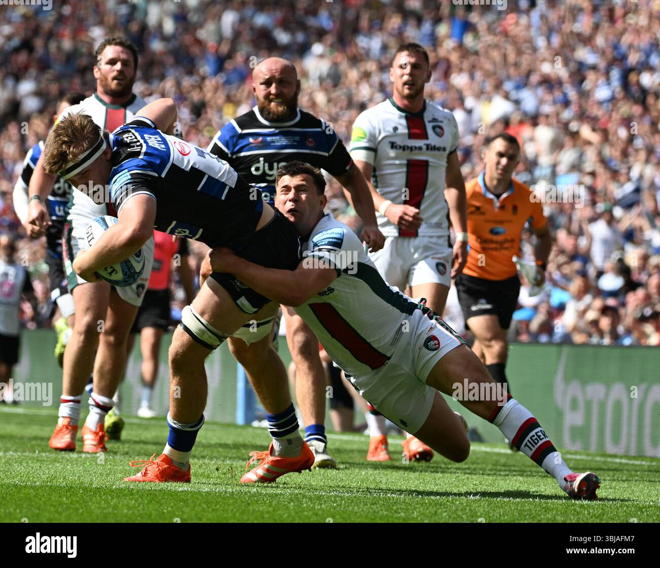 Allianz Stadium, London, UK. 14th June, 2025. Gallagher Premiership ...