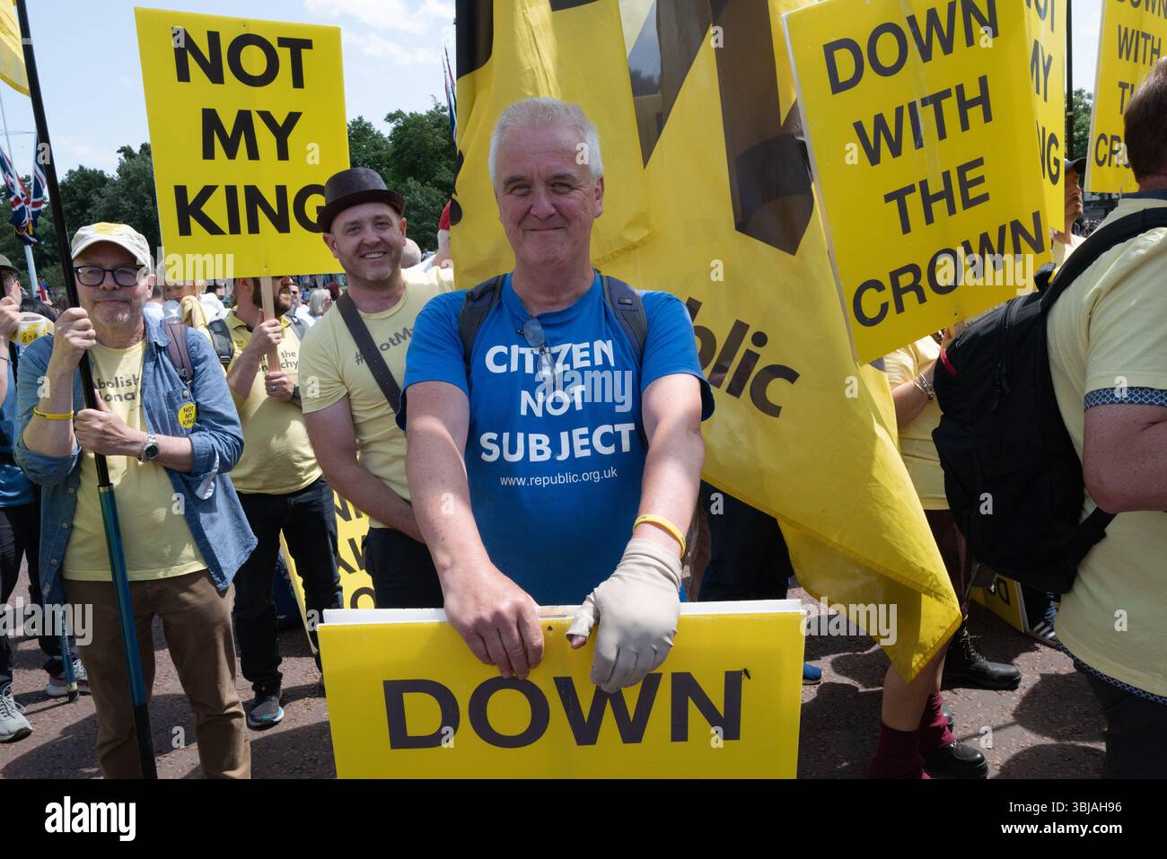 A small group from Republic stages a visible protest during today's ...