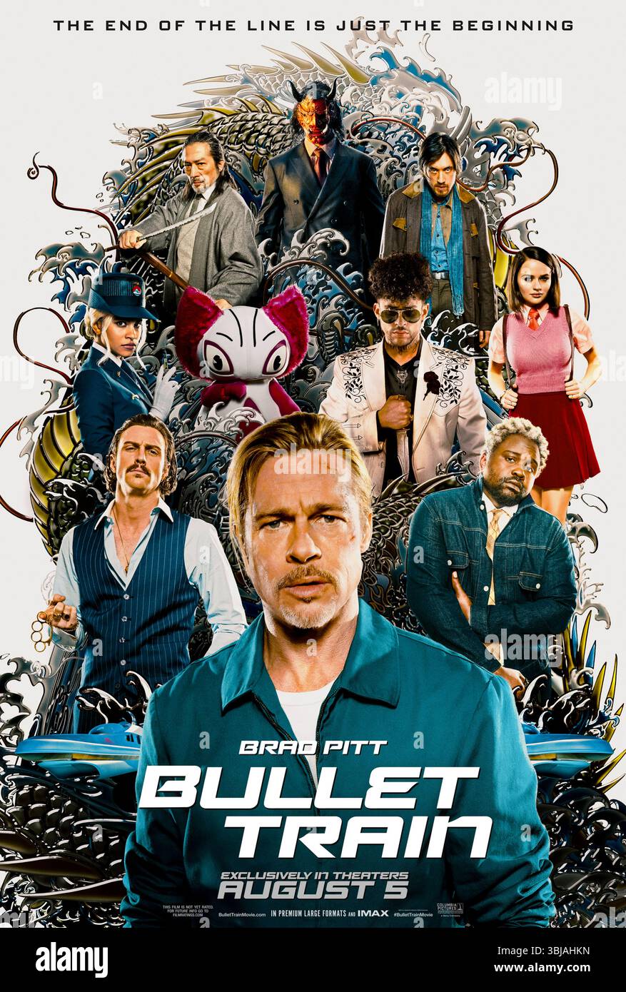 Bullet Train (2022) directed by David Leitch and starring Brad Pitt ...